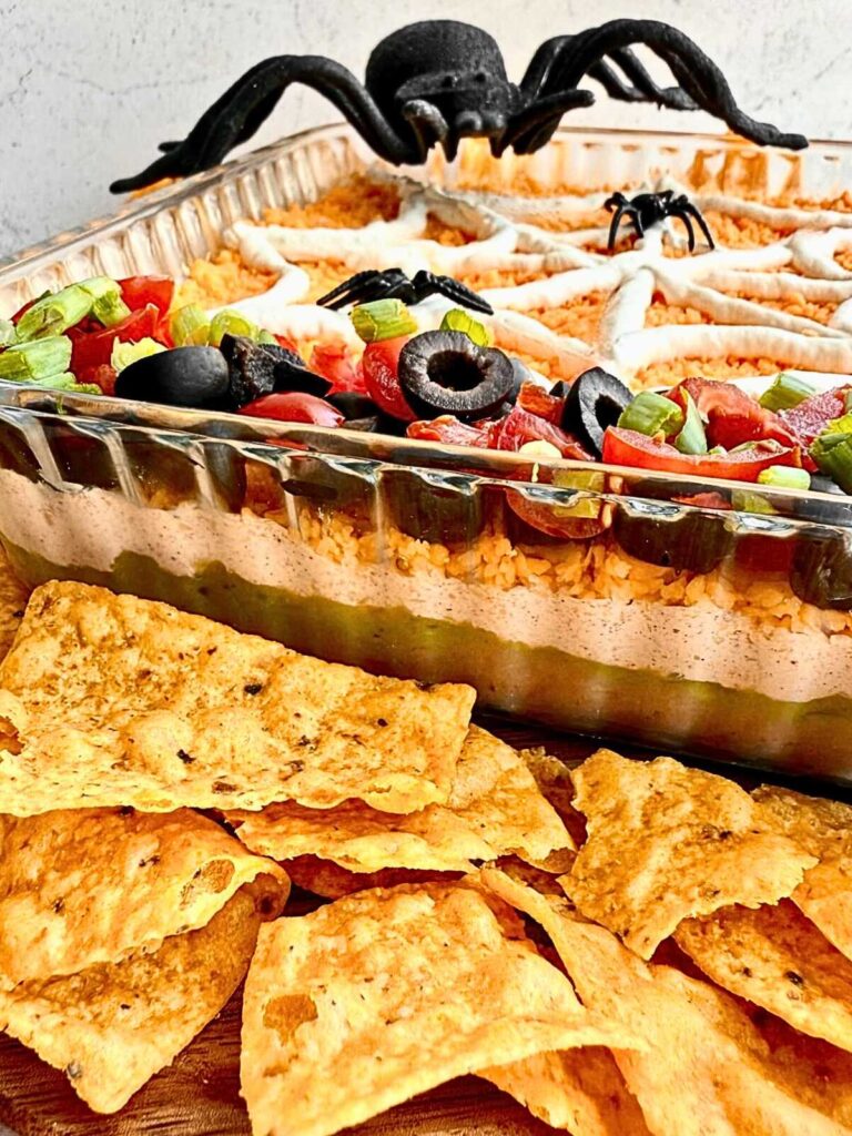 7-Layer Dip: A Spooky Halloween Appetizer | Easy Party Dips