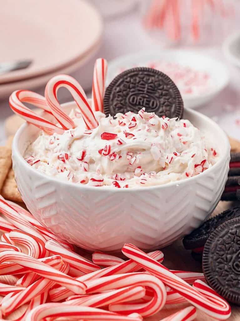 Candy Cane Peppermint Dip | Easy Party Dips