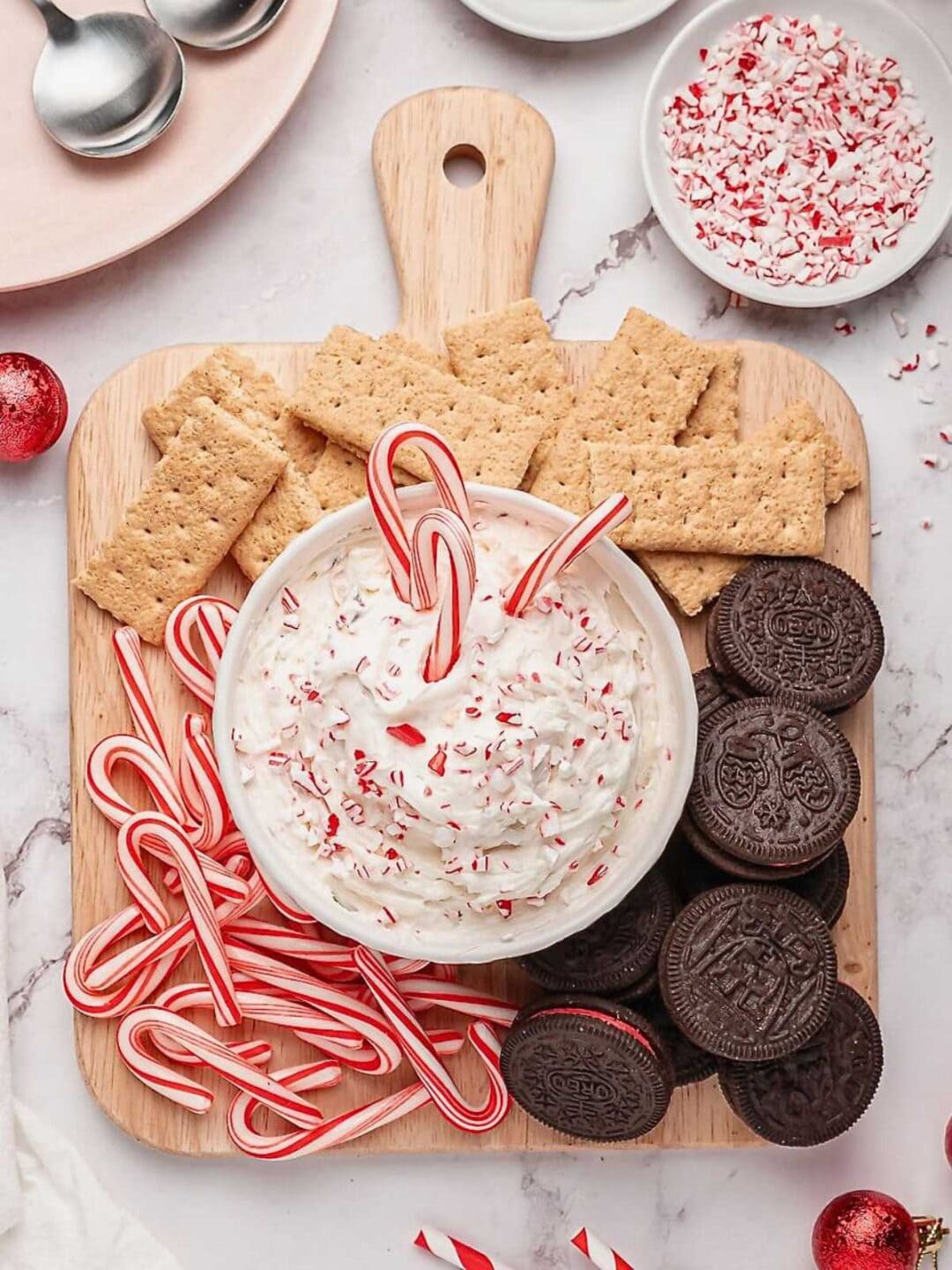 Candy Cane Peppermint Dip | Easy Party Dips