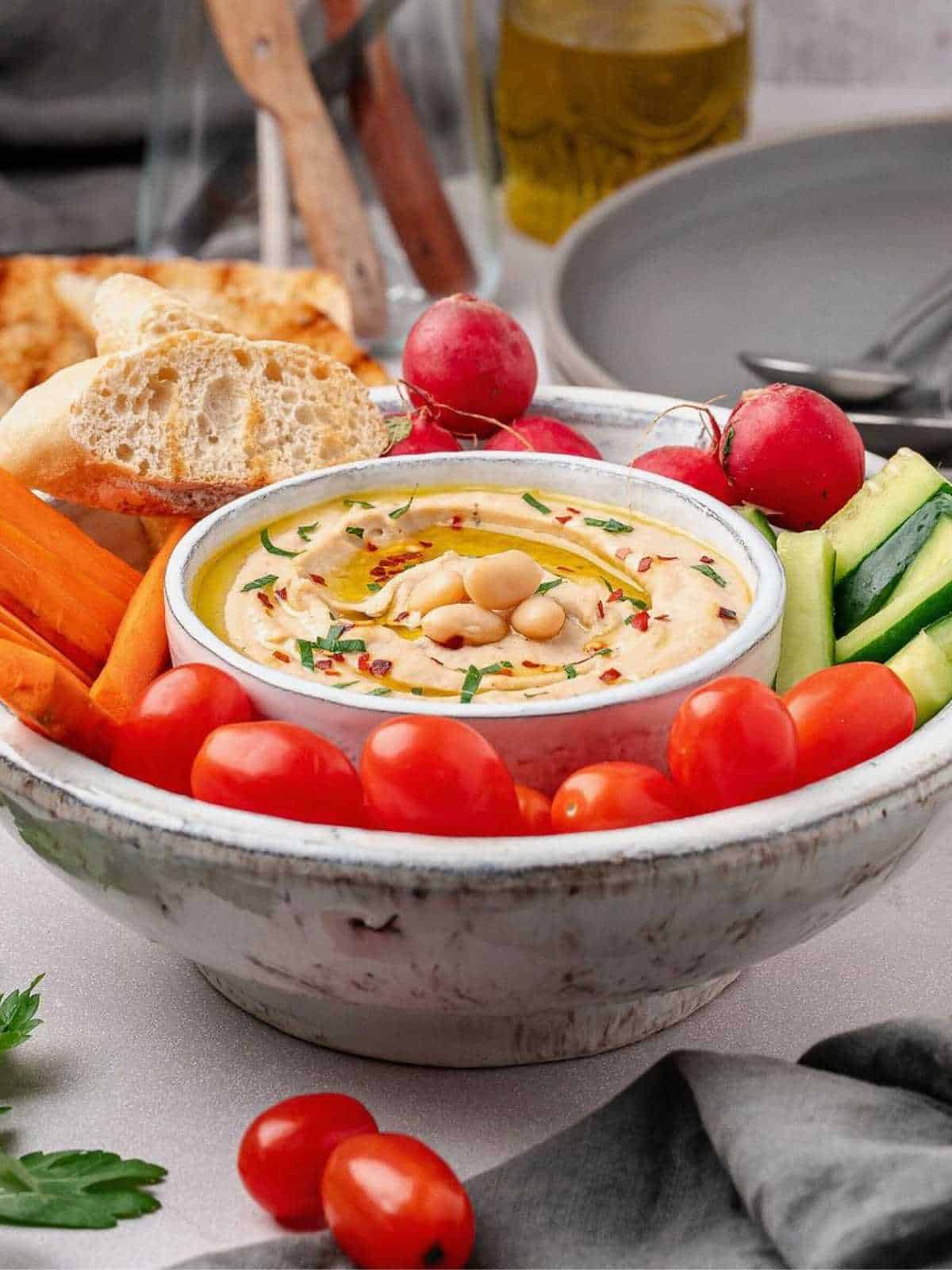 Creamy White Bean Dip - Dairy Free Snack! | Easy Party Dips
